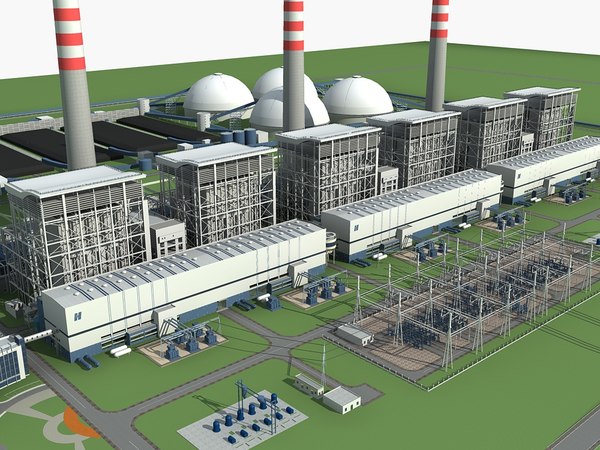 Nuclear Power Plant 3D Models for Download | TurboSquid