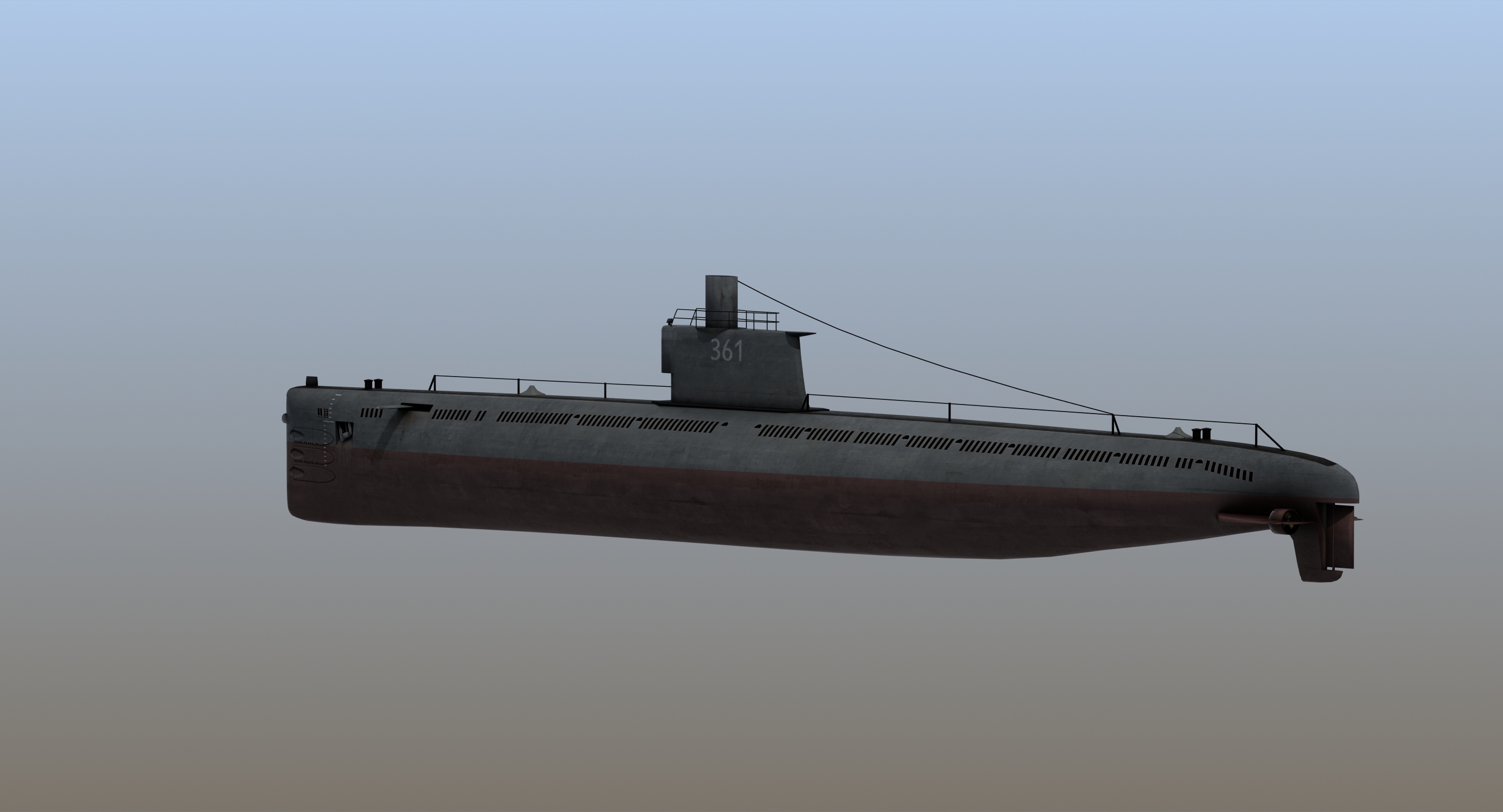 3D ming class attack submarine - TurboSquid 1369581