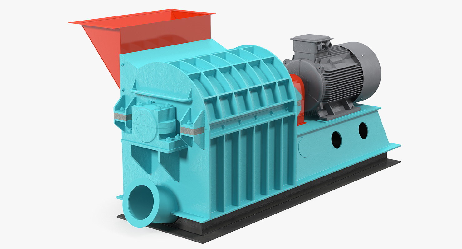 3D grain crusher machine crushing model - TurboSquid 1369770
