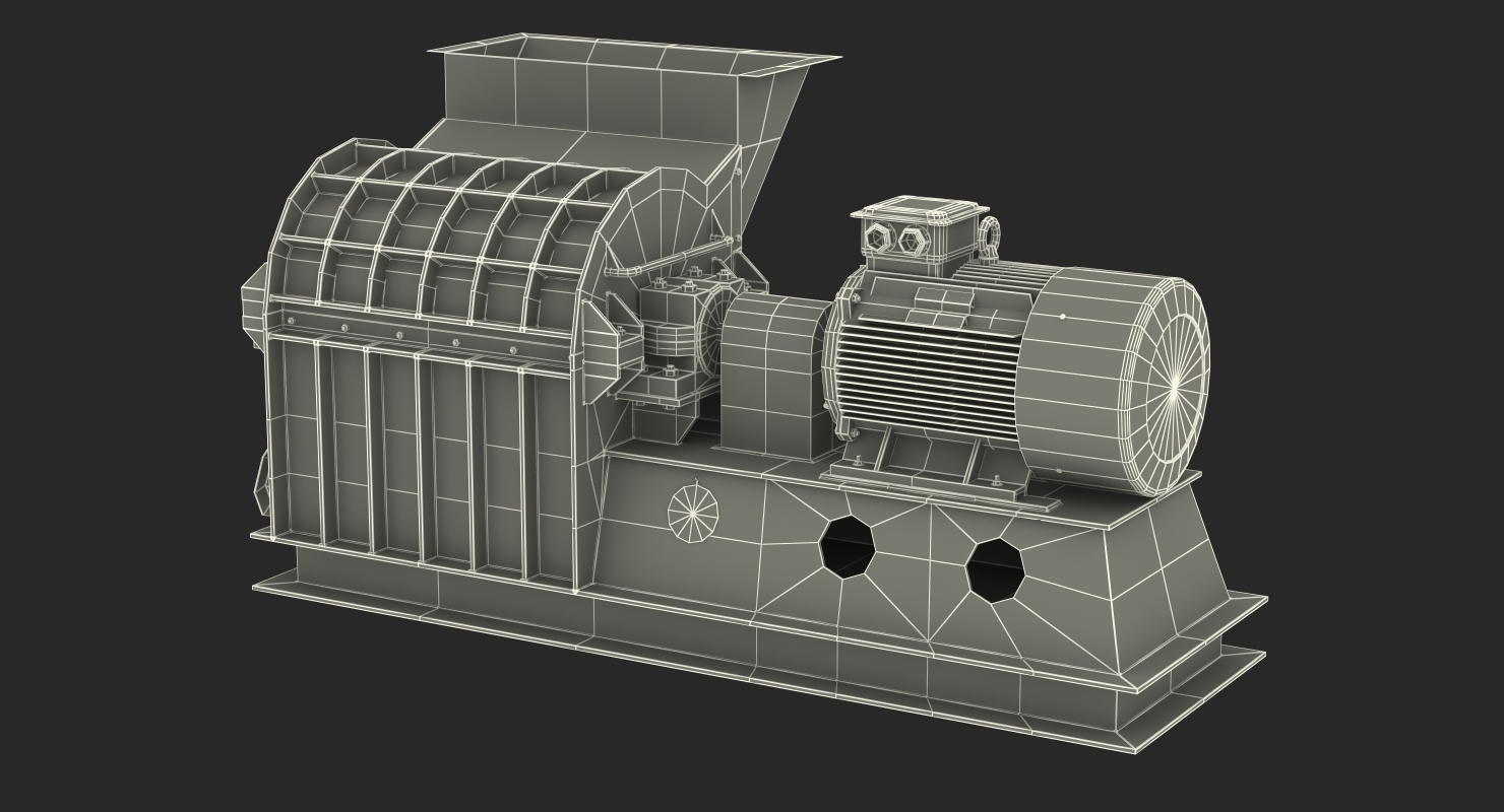 3D grain crusher machine crushing model - TurboSquid 1369770