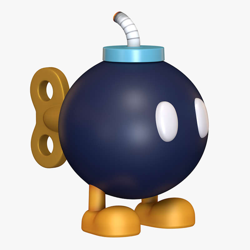 Bob Omb - Bomb Super Mario Assets 3D-Modell - TurboSquid 1369647