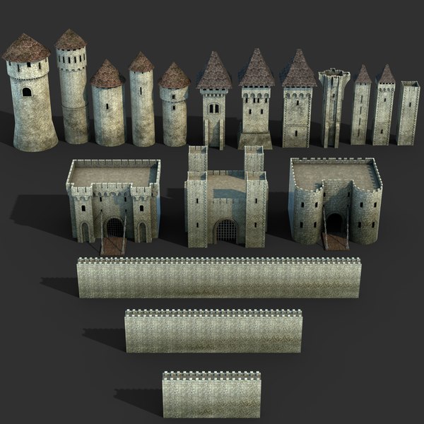 free old castle 3d model