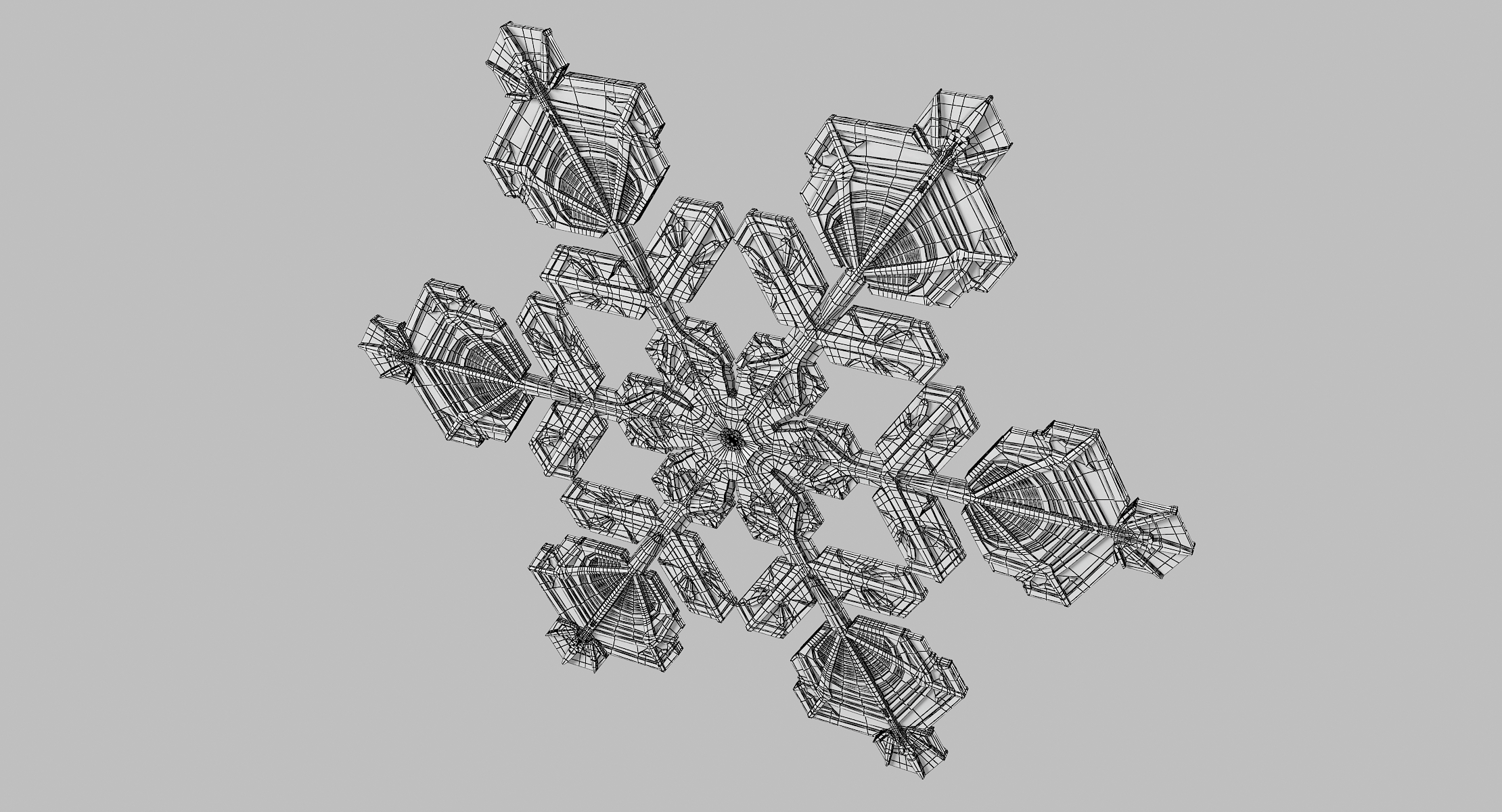 3D realistic snowflake 5 - TurboSquid 1369665