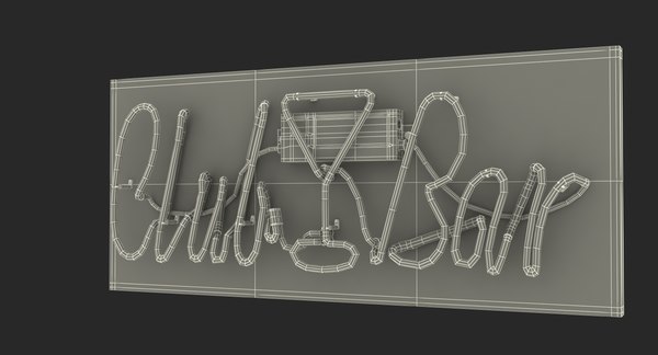 Neon sign club bar 3D - TurboSquid 1369780