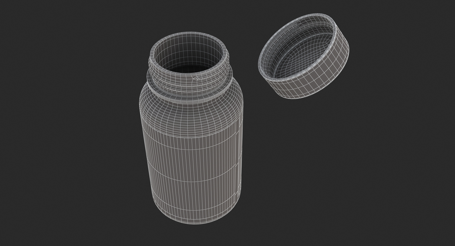 3D bottle pill - TurboSquid 1369755
