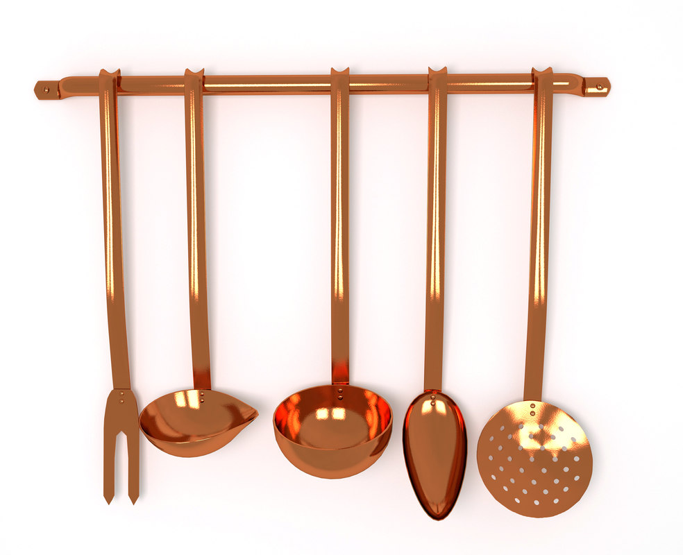 3D utensils set rack - TurboSquid 1369823