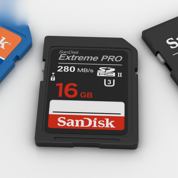 Sd card set 3D model - TurboSquid 1369883
