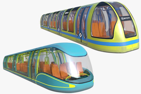3d model subway train