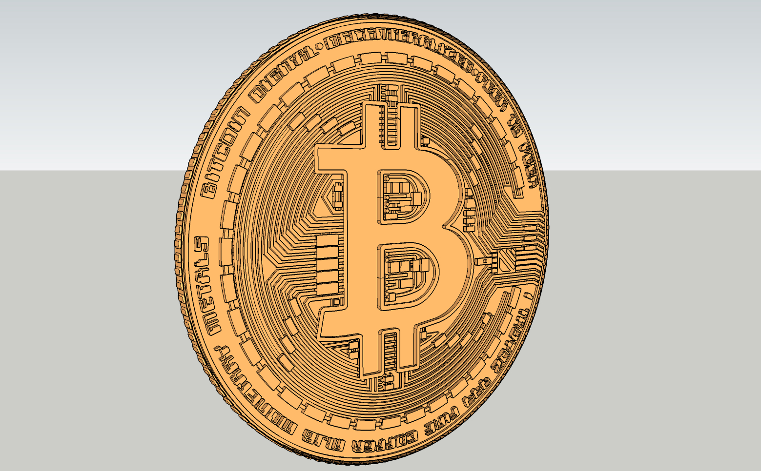 3D bitcoin coin model - TurboSquid 1370149