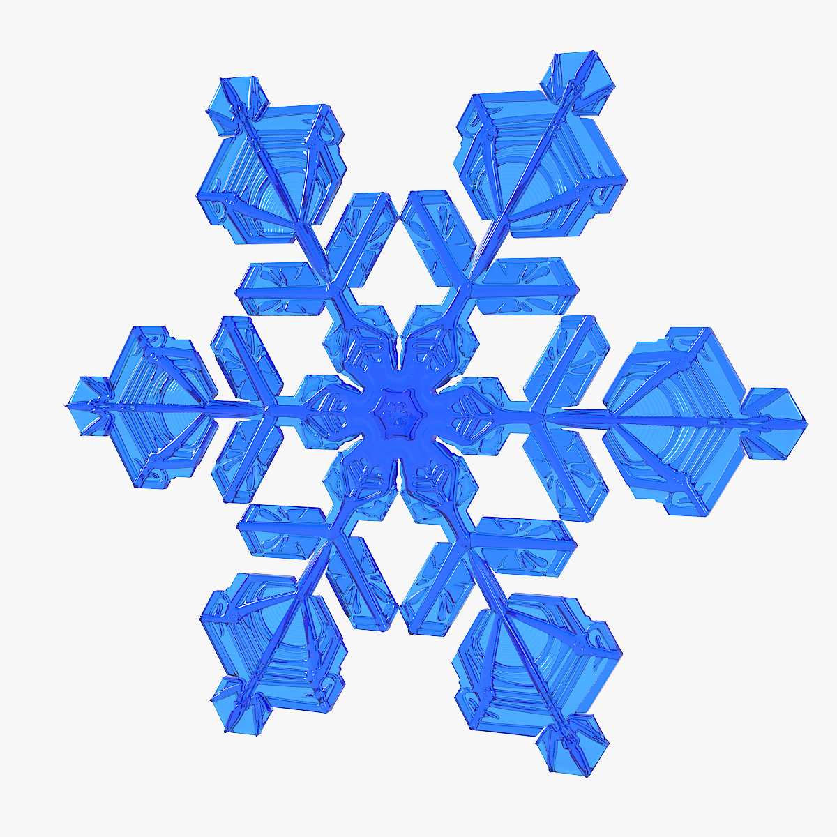Realistic snowflakes set 3D - TurboSquid 1370280