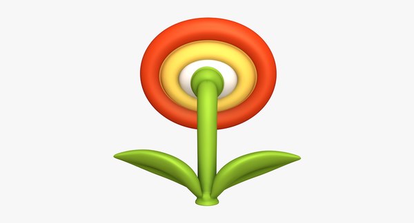 3D flower super mario assets - TurboSquid 1370333