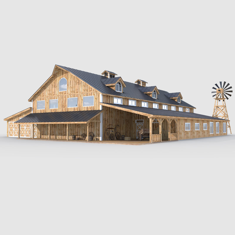 Barn modeled 3D model - TurboSquid 1370503