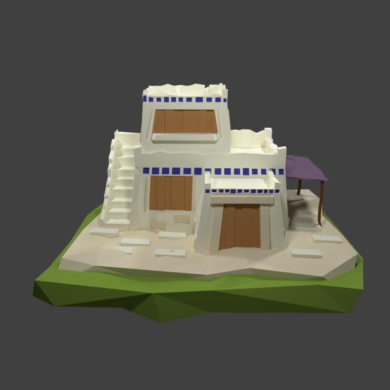 3D ancient greece house - TurboSquid 1370514