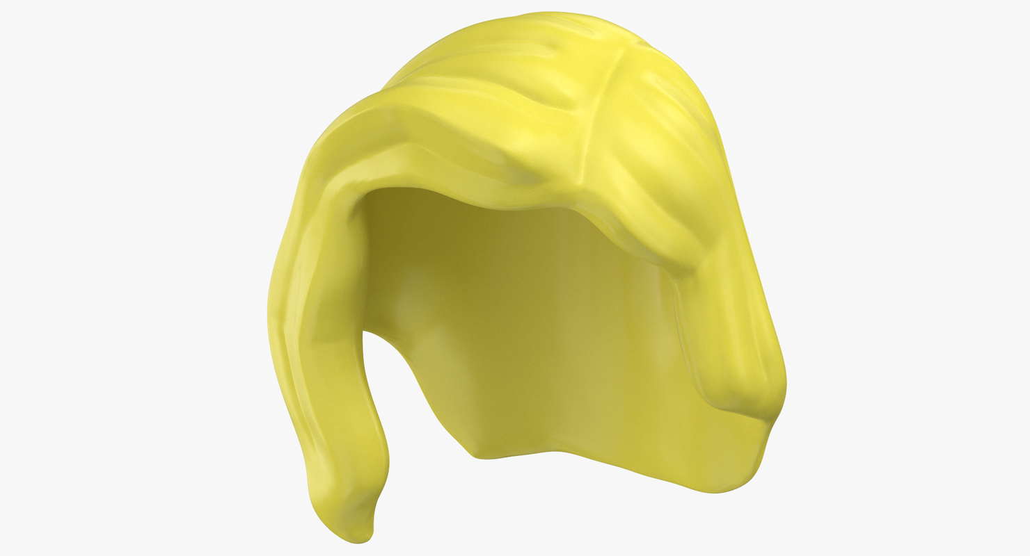 Cabelo Lego 02 Loiro Modelo 3D - TurboSquid 1367129