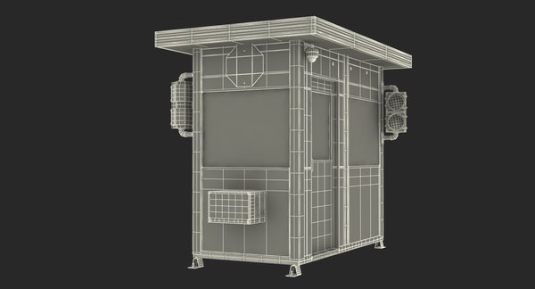 Portable security booth cabin 3D model - TurboSquid 1370930