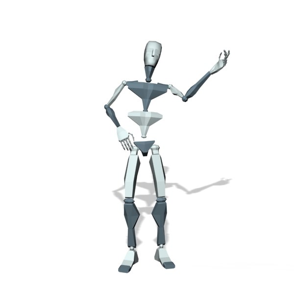 Motion Character Studio Biped stand happy capture