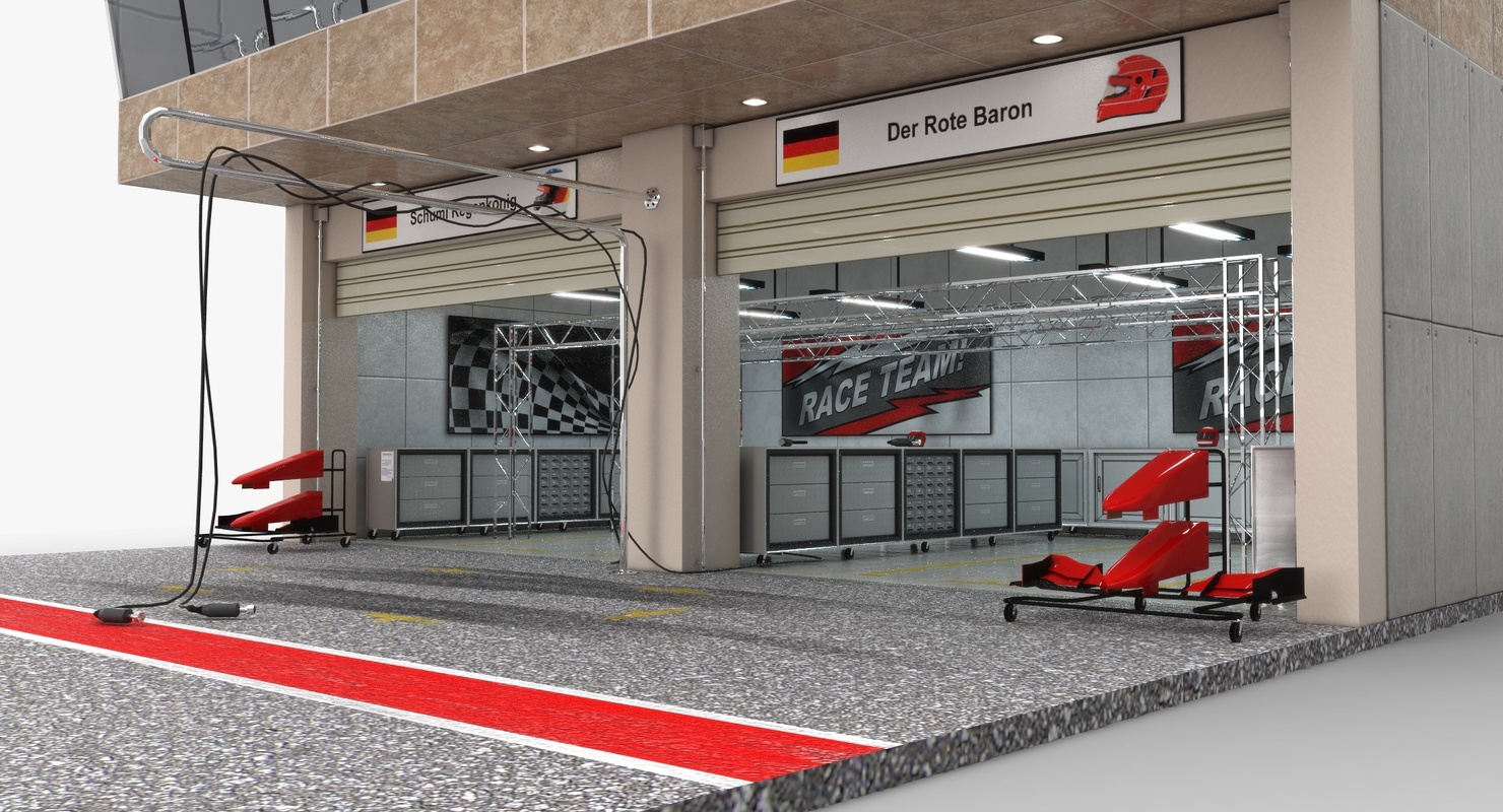 3D low-poly race track construction kit model - TurboSquid 1370818