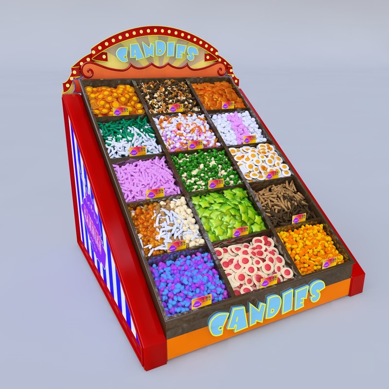 3D counter candies model - TurboSquid 1371035