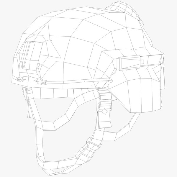 3D ballistic combat helmet model - TurboSquid 1371187