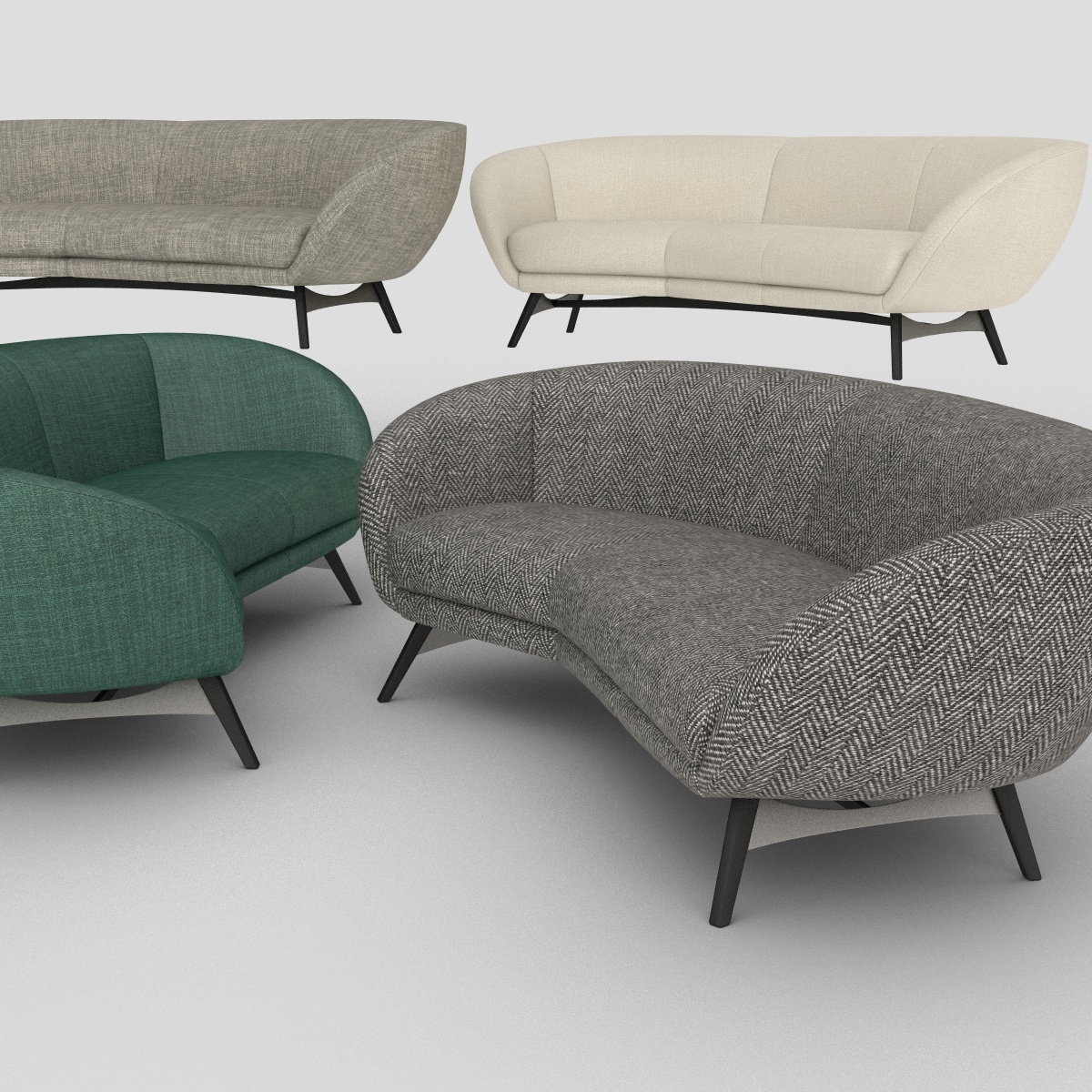 Minotti Russell Sofa Modelo 3D - TurboSquid 1371176