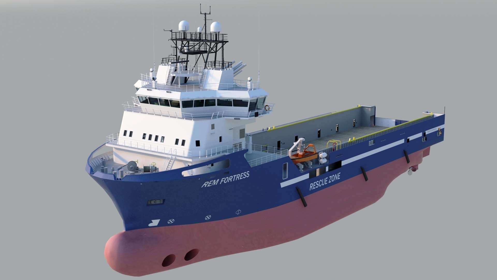 3D rem fortress platform supply model - TurboSquid 1371222