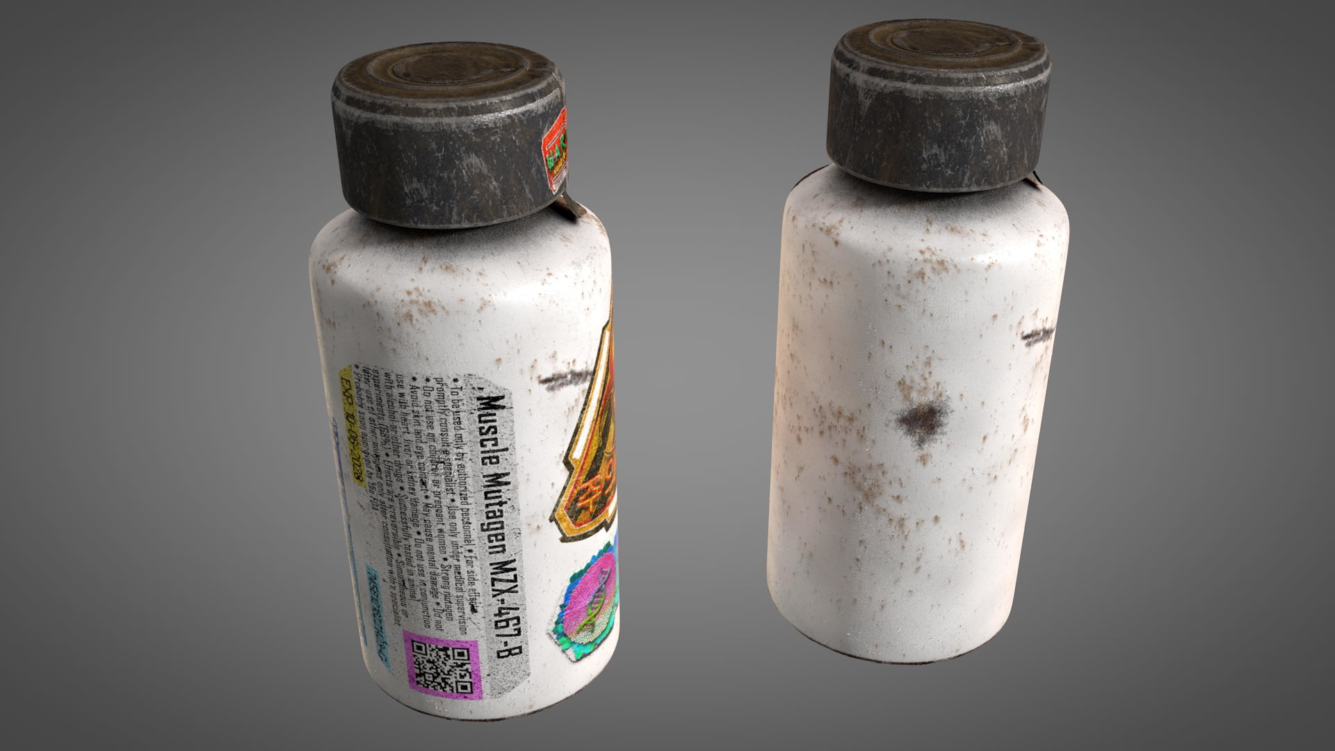 Metal vial 3D - TurboSquid 1371329