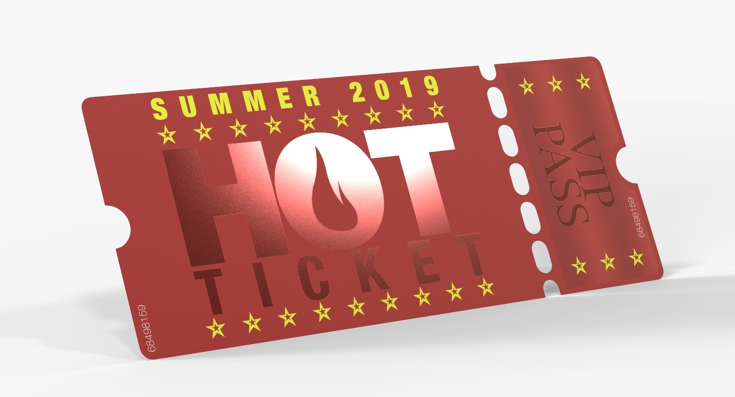 modelo 3d Ticket V2 - TurboSquid 1371336