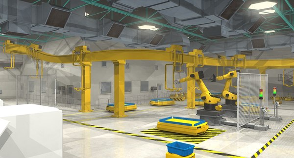 Massive modular robotic industrial 3D model - TurboSquid 1371793