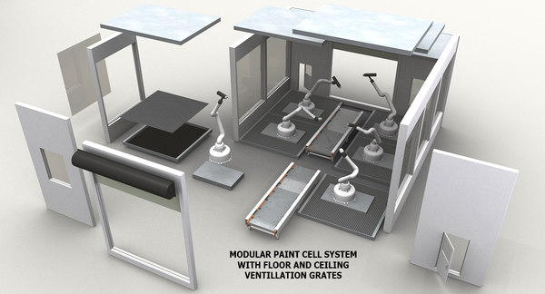 Massive modular robotic industrial 3D model - TurboSquid 1371793