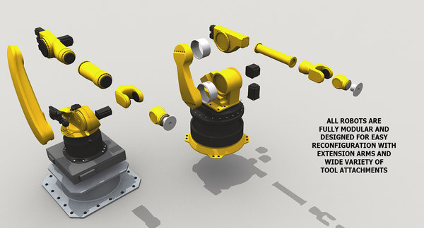 Massive modular robotic industrial 3D model - TurboSquid 1371793