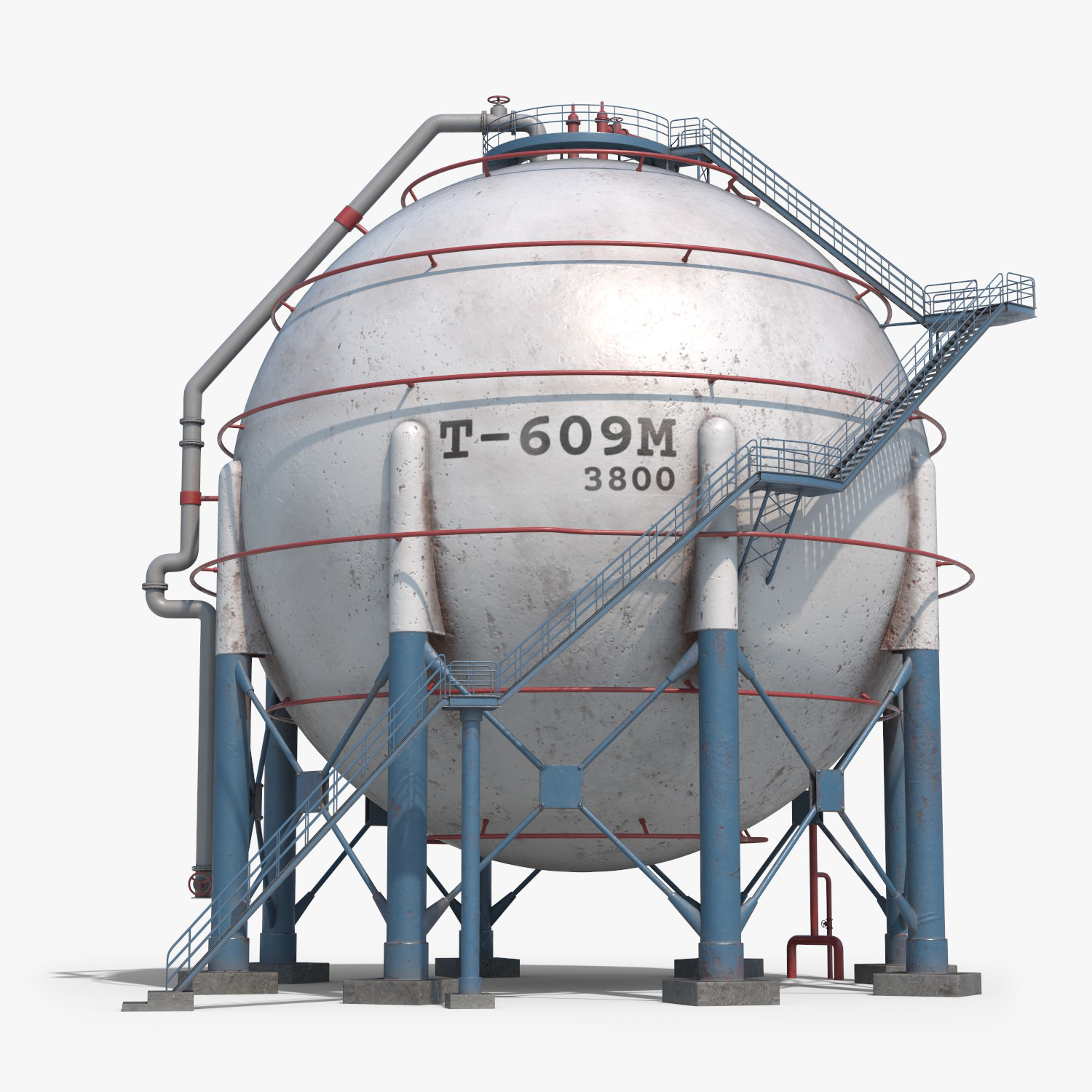 modèle 3D de Réservoir sphérique de stockage - TurboSquid 1371475