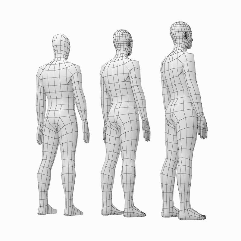 Human female male bodies 3D - TurboSquid 1371495