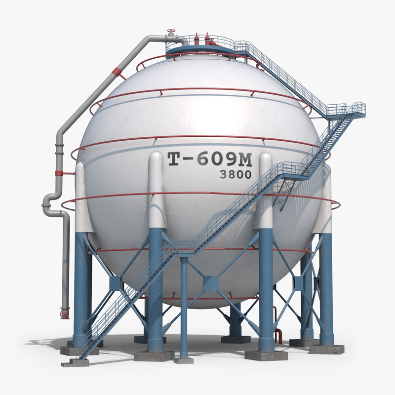 modelo 3d Tanque esférico de almacenamiento transparente - TurboSquid ...