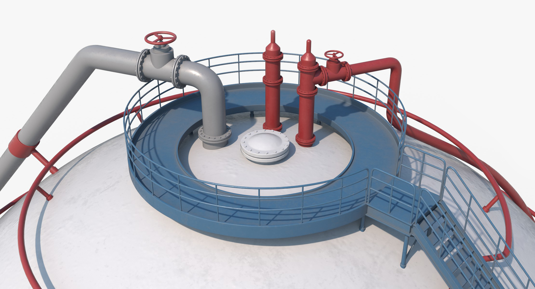 Spherical tank clear 3D model - TurboSquid 1371497