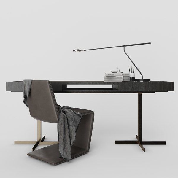 Minotti carson writing desk 3D model - TurboSquid 1343231