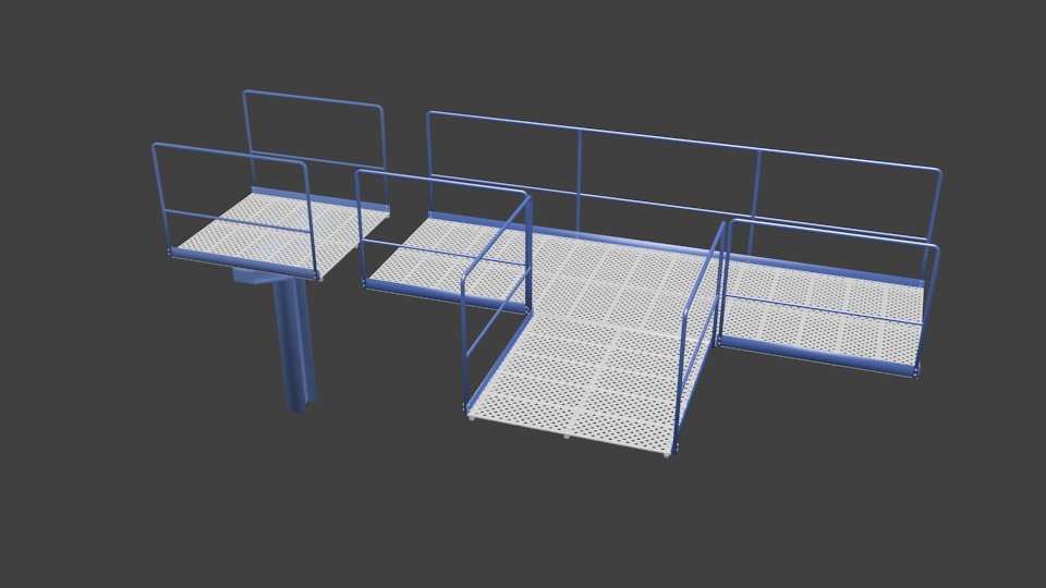 Free 3D metal catwalk model - TurboSquid 1371608
