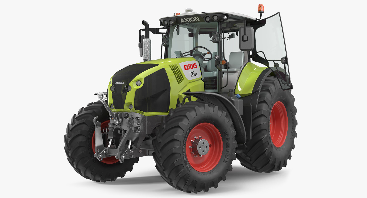 Tractor claas axion 800 model - TurboSquid 1371734