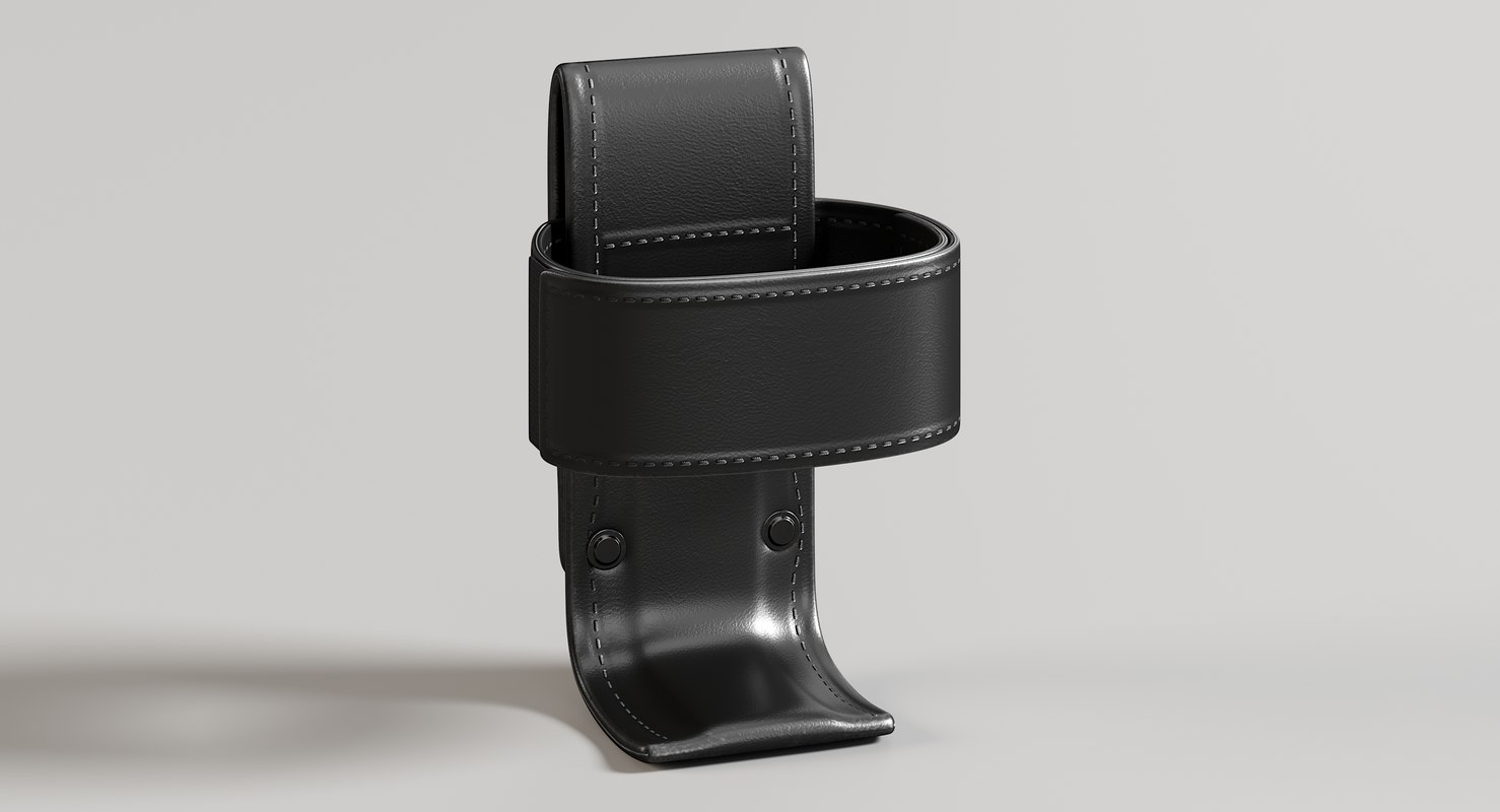 Leather universal radio holder 3D model - TurboSquid 1371887