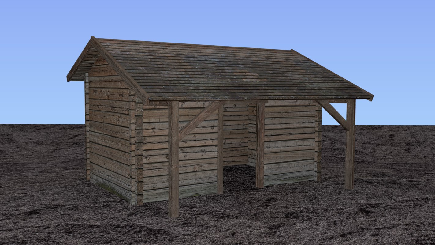 3D storehouse barn farms house model - TurboSquid 1372092