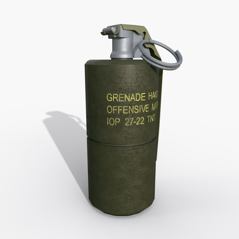 Grenade mk3a2 3D - TurboSquid 1372236