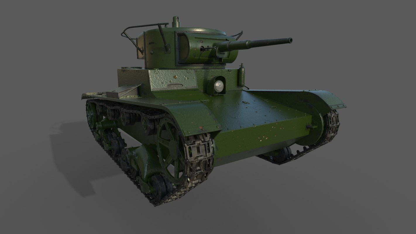 Soviet tank t-26 3D model - TurboSquid 1372288