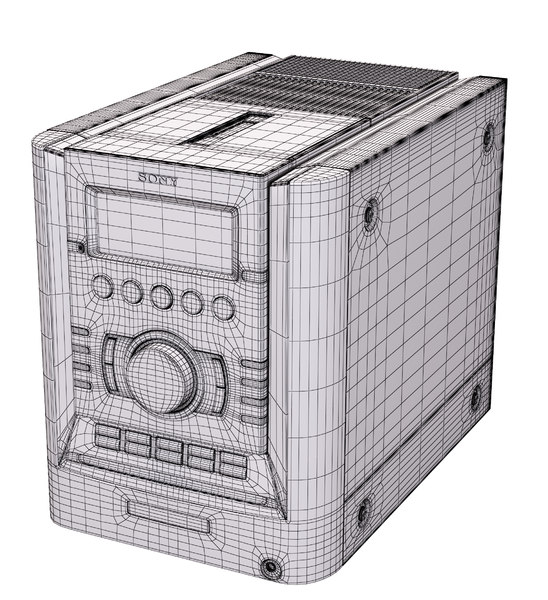 3D sony stereo - TurboSquid 1372480