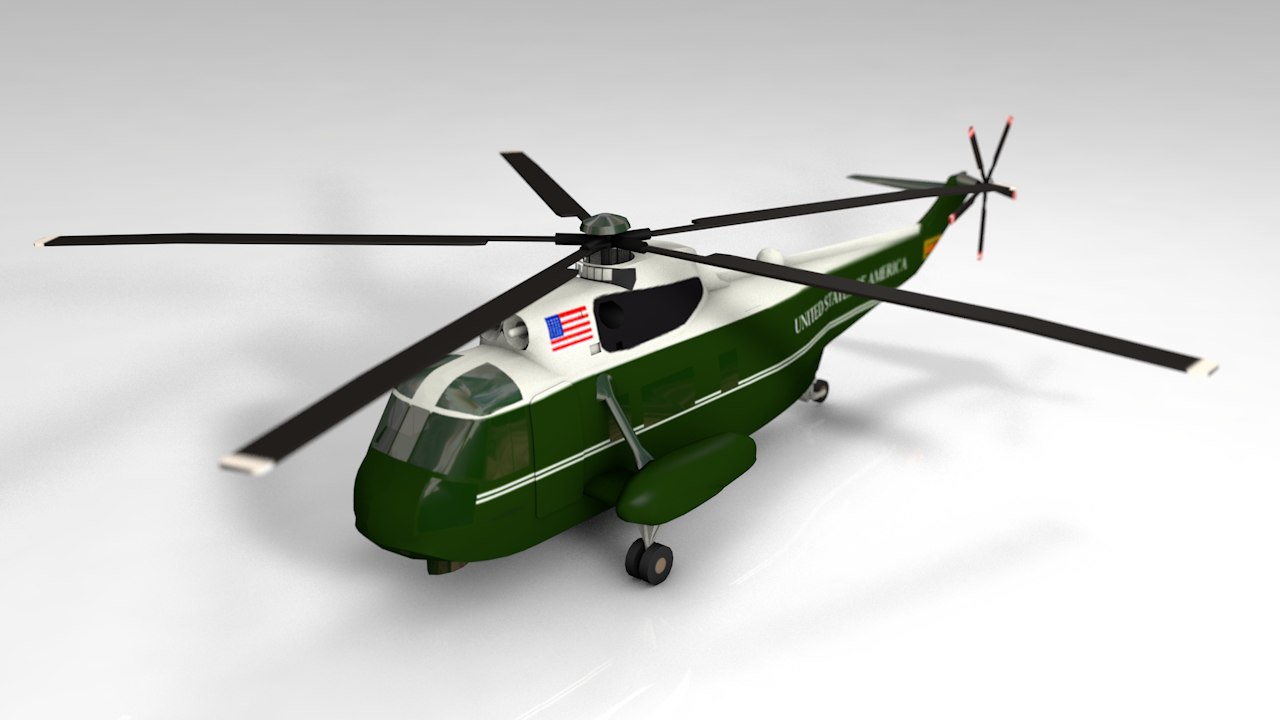 3D vh-3d helicopter marine model - TurboSquid 1372355