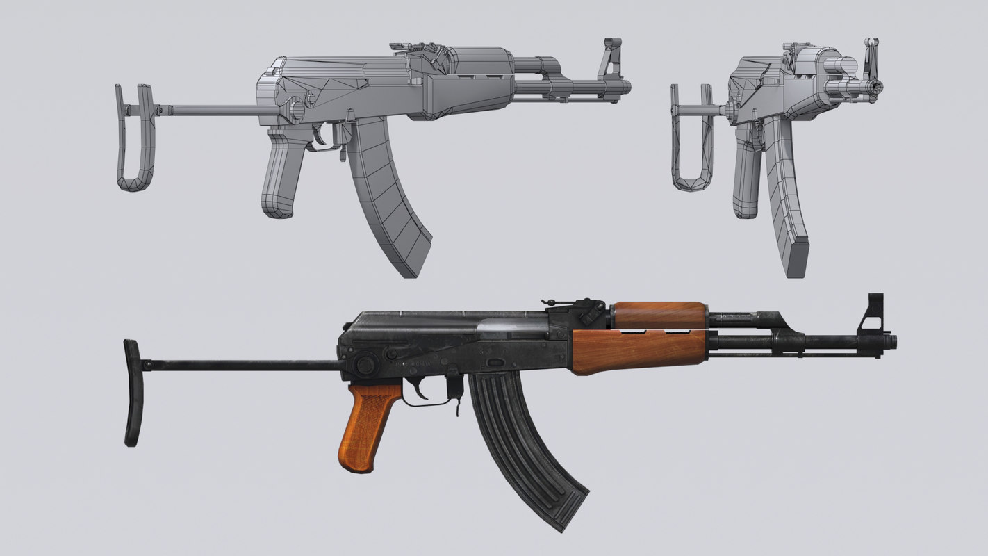 Akm assault rifle - 3D - TurboSquid 1372485