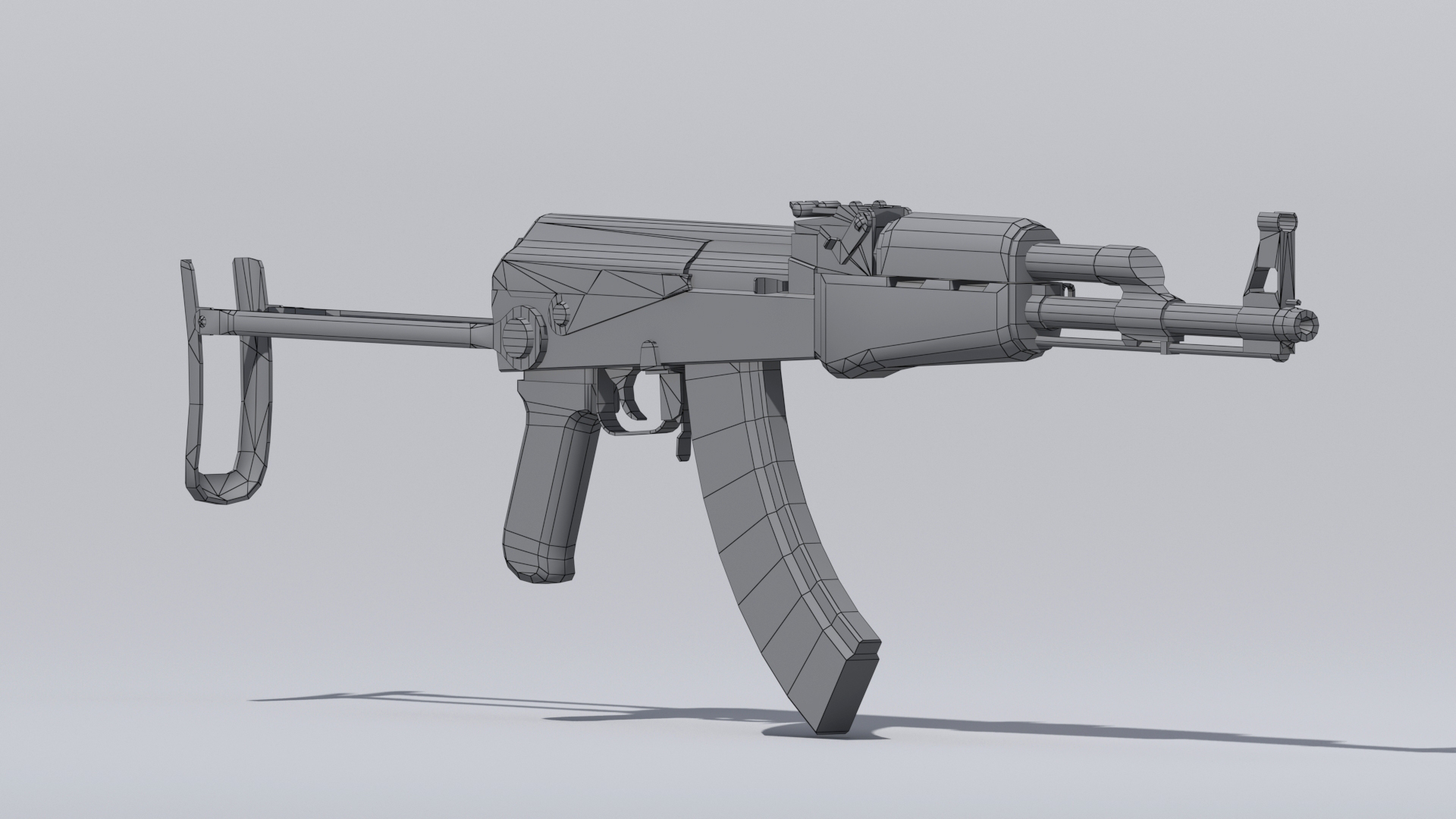 Akm assault rifle - 3D - TurboSquid 1372485