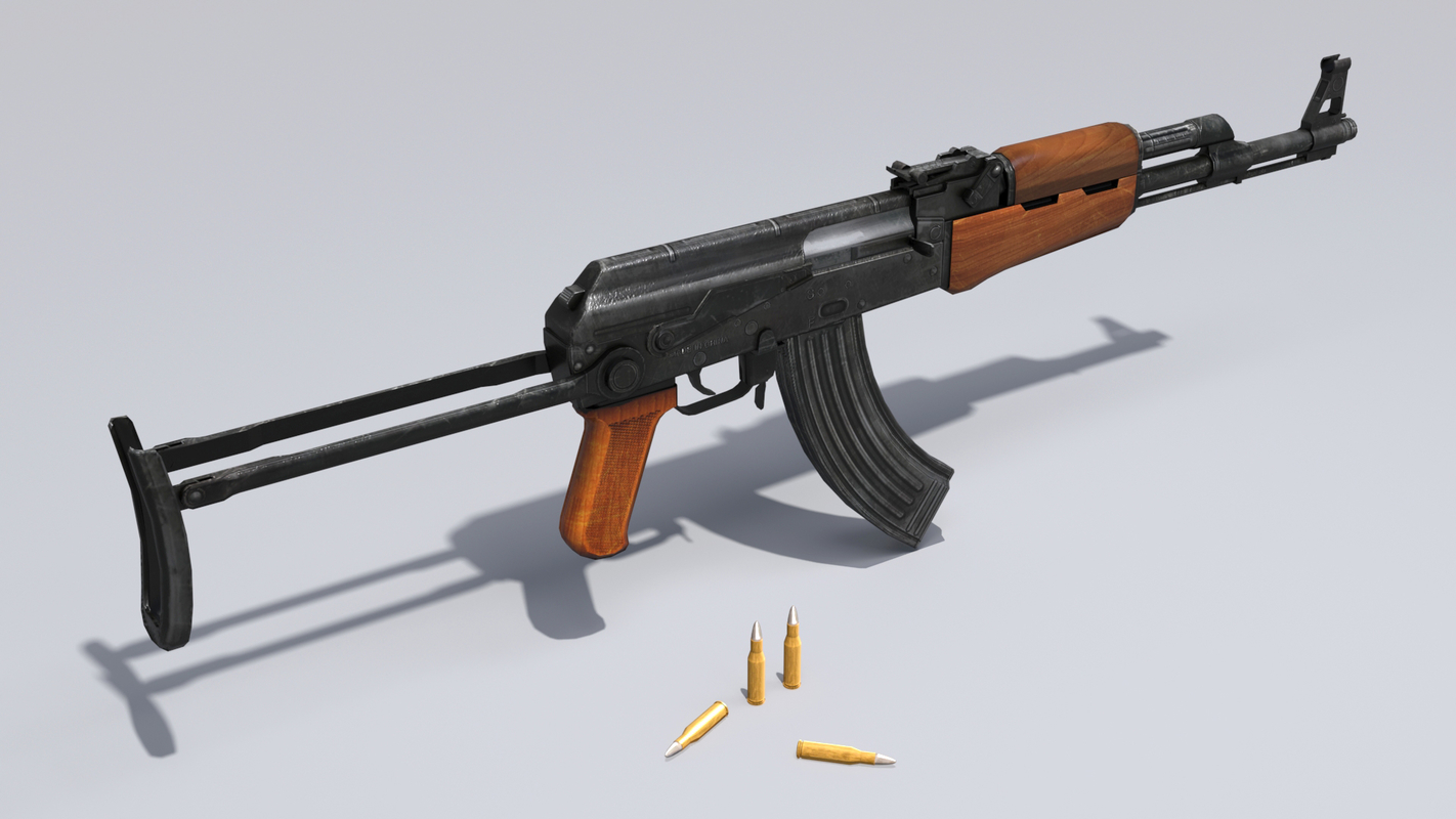 Akm assault rifle - 3D - TurboSquid 1372485