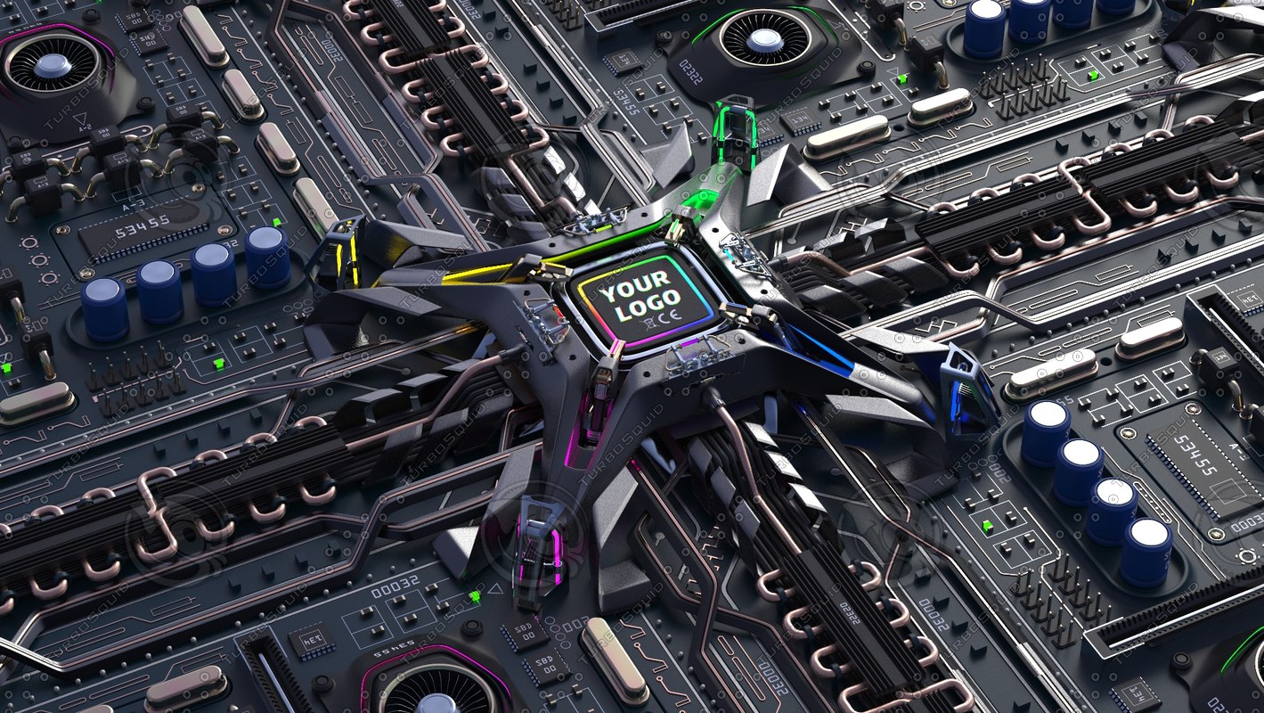 3D cpu motherboard model - TurboSquid 1372698