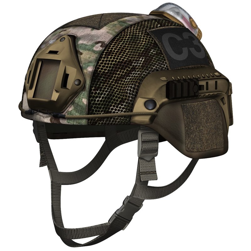 3D ballistic combat helmet model - TurboSquid 1371187
