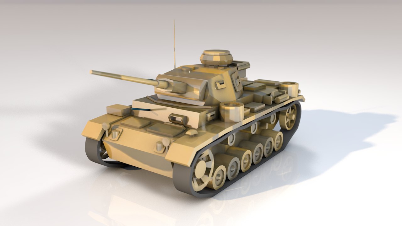 Tanque Militar Alemão Panzer Modelo 3D - TurboSquid 1372804