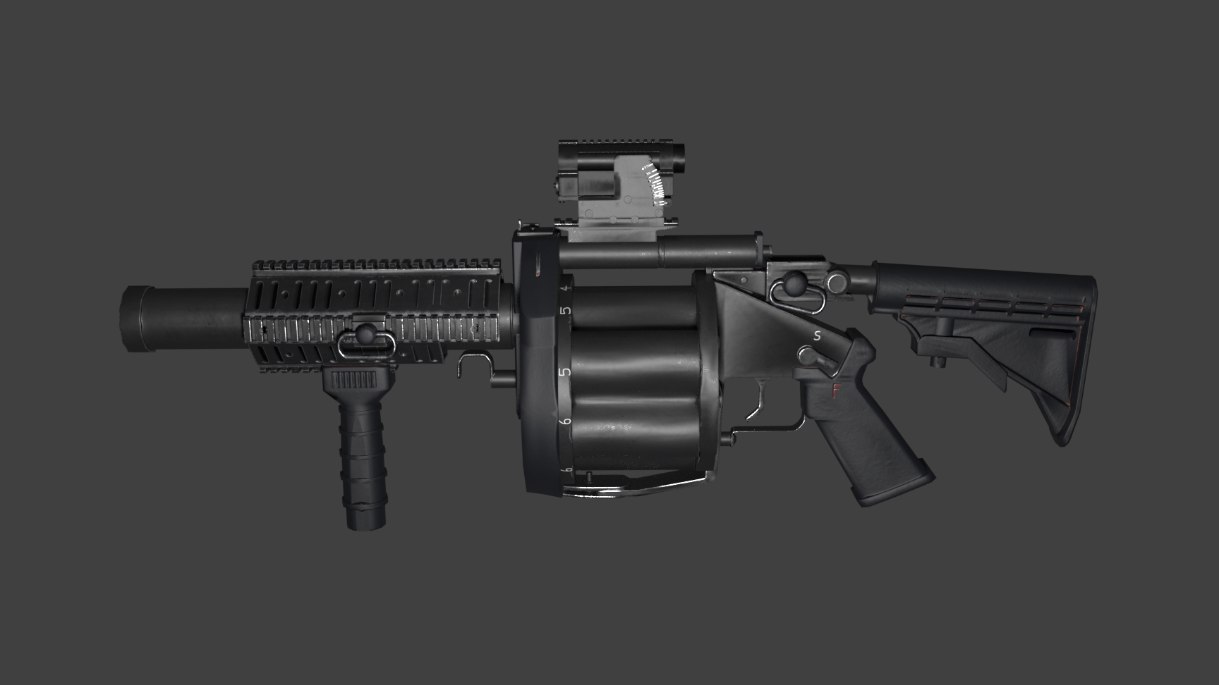 3D m32 grenade launcher model - TurboSquid 1377483